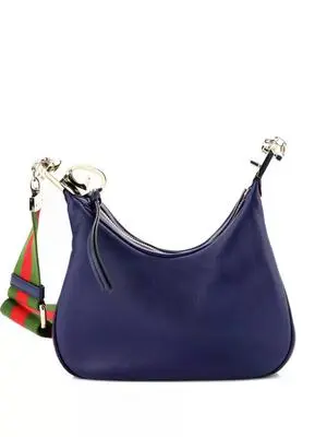 Gucci Attache Small Leather Shoulder Bag - Blue