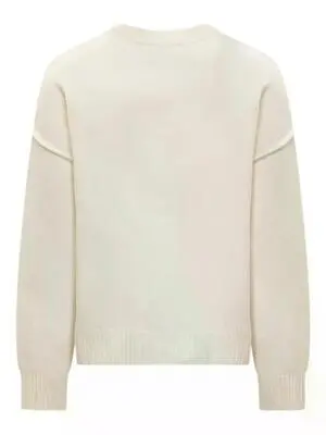 AMI Paris De Coeur Cardigan - Neutrals