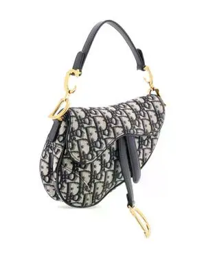 Dior Saddle Handbag Oblique Canvas Mini Shoulder Bag - Blue