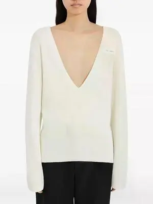 MAISON MARGIELA V-neck Long Sleeve Sweater