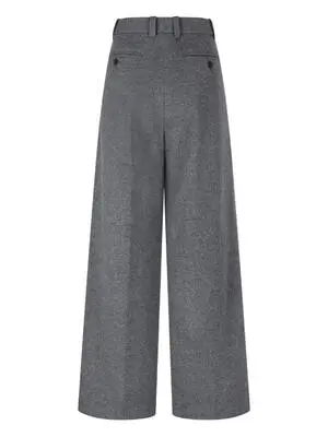 STUDIO TOMBOY Pleated Wool Trousers - Grey