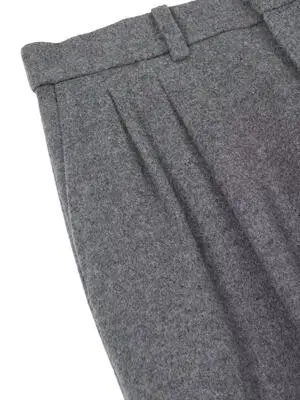 STUDIO TOMBOY Pleated Wool Trousers - Grey