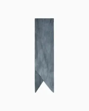 Giorgio Armani Small Silk Scarf - Grey