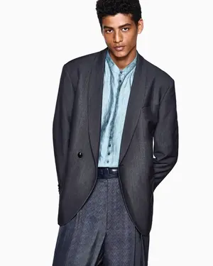 Giorgio Armani Single-pleat Viscose Trousers