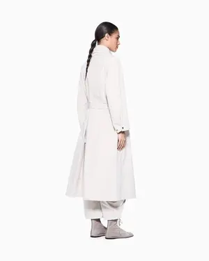 Giorgio Armani Technical Fabric Trench Coat - Grey