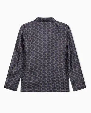 Giorgio Armani Cupro Canvas Single-breasted Jacket