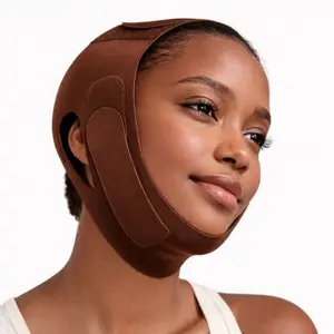 LOVE AND PEBBLE Snatched Jaw Strap - Brown