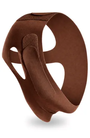 LOVE AND PEBBLE Snatched Jaw Strap - Brown