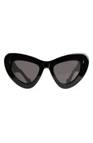 JW Anderson 49mm Butterfly Sunglasses - Black
