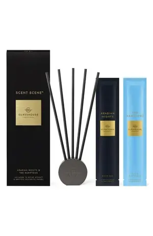 GLASSHOUSE FRAGRANCES Scent Scene™ Duo Liquidless Fragrance Diffuser & Scents - The Hamptons