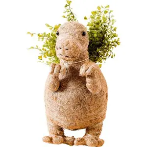 LIKHA Dinosaur Coco Coir Planters Brown