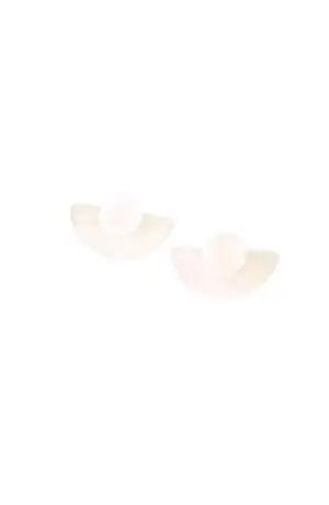 Likhâ Geometric Mother-of-pearl Stud Earrings Set - White