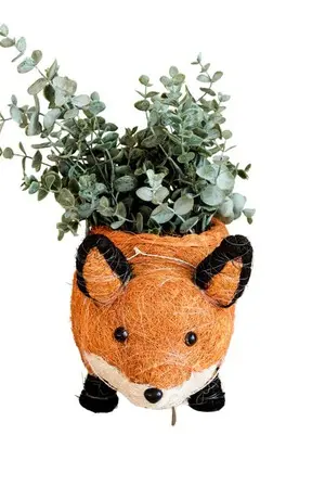 LIKHA Woodland Animal Coco Coir Planters - Dark Orange