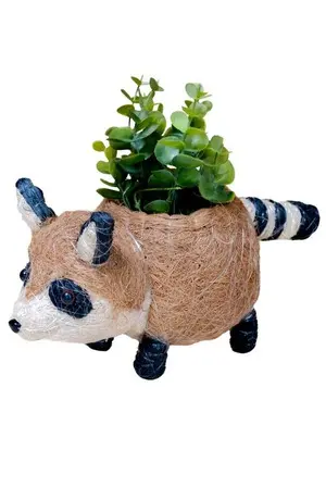 LIKHA Woodland Animal Coco Coir Planters - Natural Brown