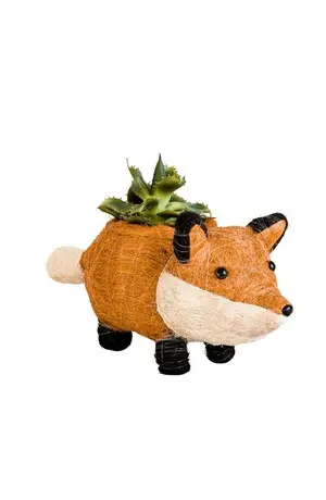 LIKHA Woodland Animal Coco Coir Planters - Orange