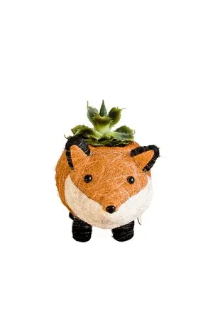 LIKHA Woodland Animal Coco Coir Planters - Orange