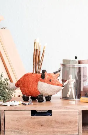 LIKHA Woodland Animal Coco Coir Planters - Orange