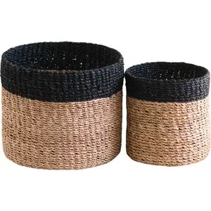 LIKHA Cylinder Tabletop Basket - Black