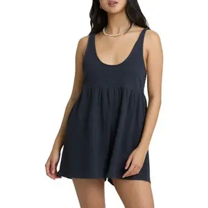 BILLABONG Cotton Terry Romper - Black Sands