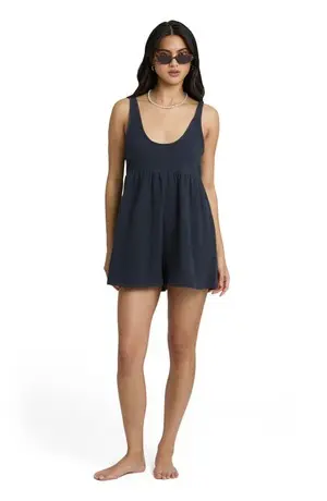 BILLABONG Cotton Terry Romper - Black Sands