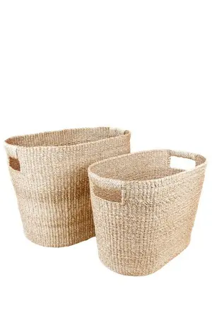 LIKHA Rounded Oval Basket - Natural