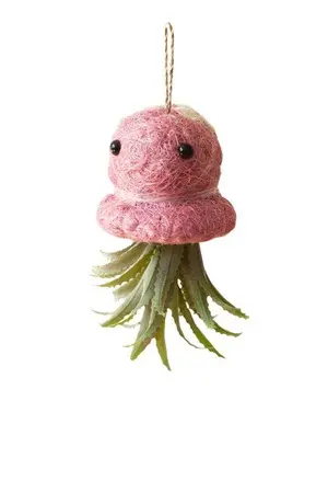 LIKHA Coco Coir Hanging Planter For Air Plants - Pink