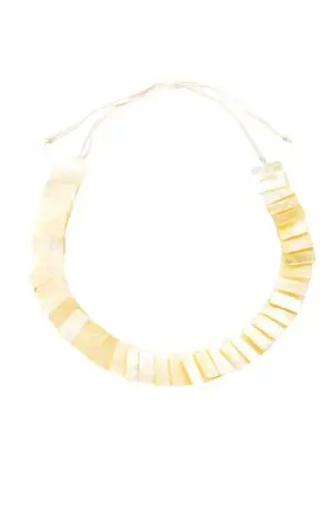 LIKHA Playa Square Tiles Mother-of-pearl Necklace - Yellow