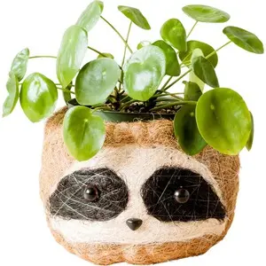 LIKHA Animal Head Coco Coir Planters Three-tone