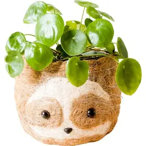 LIKHA Animal Head Coco Coir Planters - Two-tone