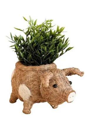 LIKHA Farm Animal Coco Coir Planters - Brown
