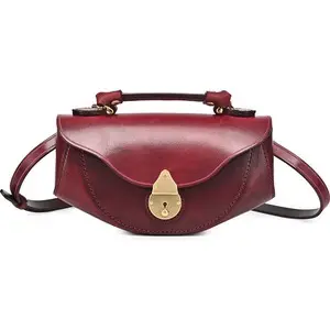 OLD TREND Azalea Leather Crossbody Bag - Maroon