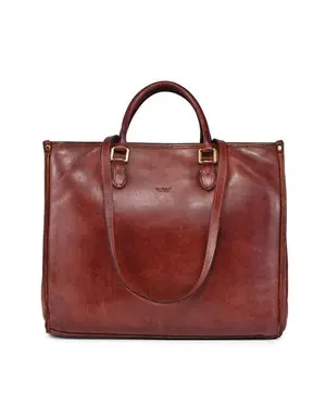 OLD TREND Clivia Leather Carryall Tote - Brown