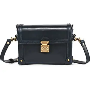 OLD TREND Azalea Leather Crossbody - Navy