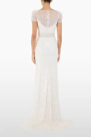 Jenny Packham Sungem Sequin-embellished Gown - Ivory