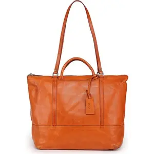 OLD TREND Crocus Genuine Leather Carryall Tote - Caramel