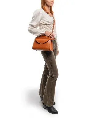 OLD TREND Laurel Structured Satchel - Caramel