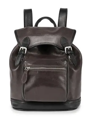 OLD TREND Ficus Leather Backpack - Grey