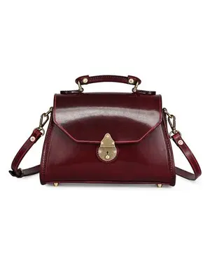 OLD TREND Laurel Leather Satchel - Maroon