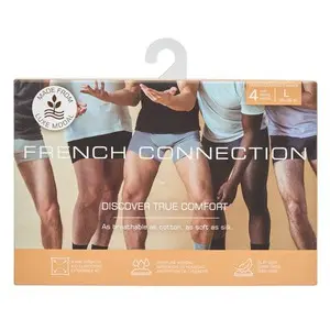 French Connection 4-pack Modal Boxer Brief - Blue Multi