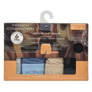 French Connection 4-pack Modal Boxer Brief - Blue Multi