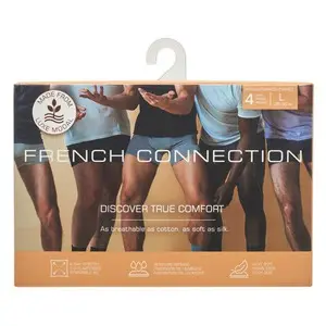 French Connection 4-pack Modal Boxer Brief - Nude Multi