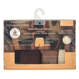 French Connection 4-pack Modal Boxer Brief - Nude Multi