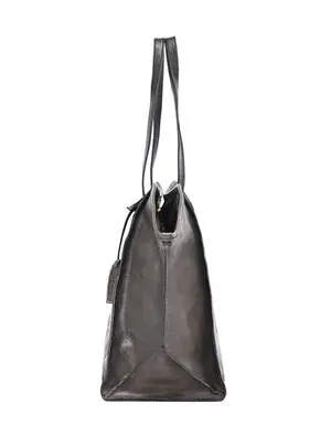 OLD TREND Iris Genuine Leather Tote - Grey
