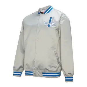 Mitchell & Ness Detroit Lions Double Down Satin Full-snap Jacket