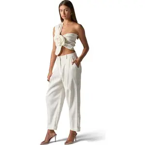 JBQ Camelia One-shoulder Top - Ecru