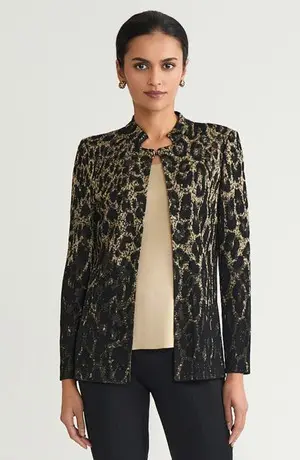 Ming Wang Printed Jackets For Women