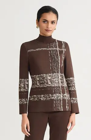Ming Wang Long Sleeve Kaftans Tunics