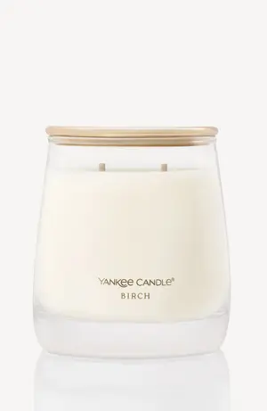 YANKEE CANDLE Birch Premium Small Jar Candle 7 Oz/ Single-wick