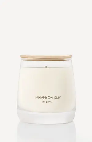 YANKEE CANDLE Birch Premium Jar Candle - White