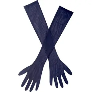 MISS CIRCLE NEW YORK Ora Opera-length Gloves - Navy